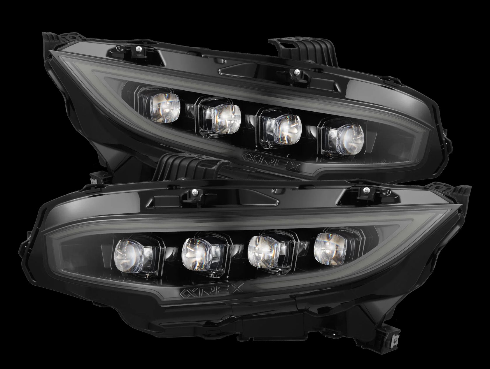 AlphaRex NOVA-Series LED Projector Headlights - 16-21 Honda Civic - JHPUSA