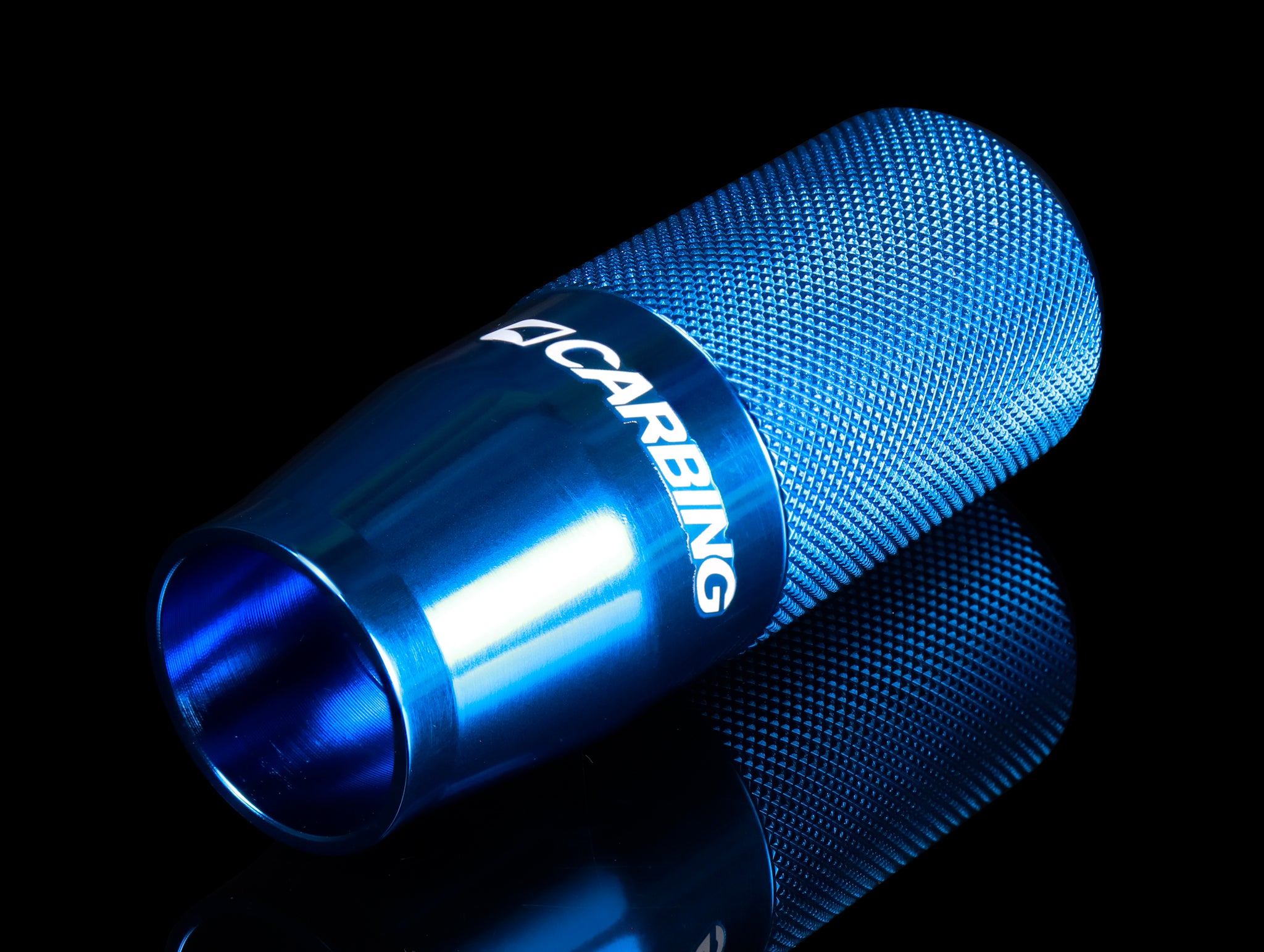 Carbing Aluminum High Grip Shift Knob - Aqua Blue - JHPUSA