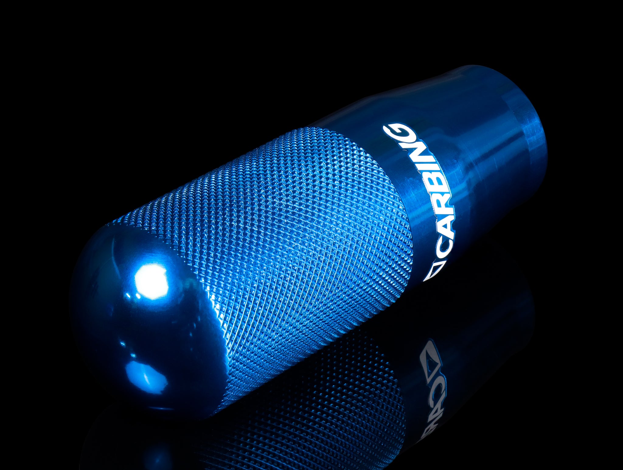 Carbing Aluminum High Grip Shift Knob - Aqua Blue - JHPUSA