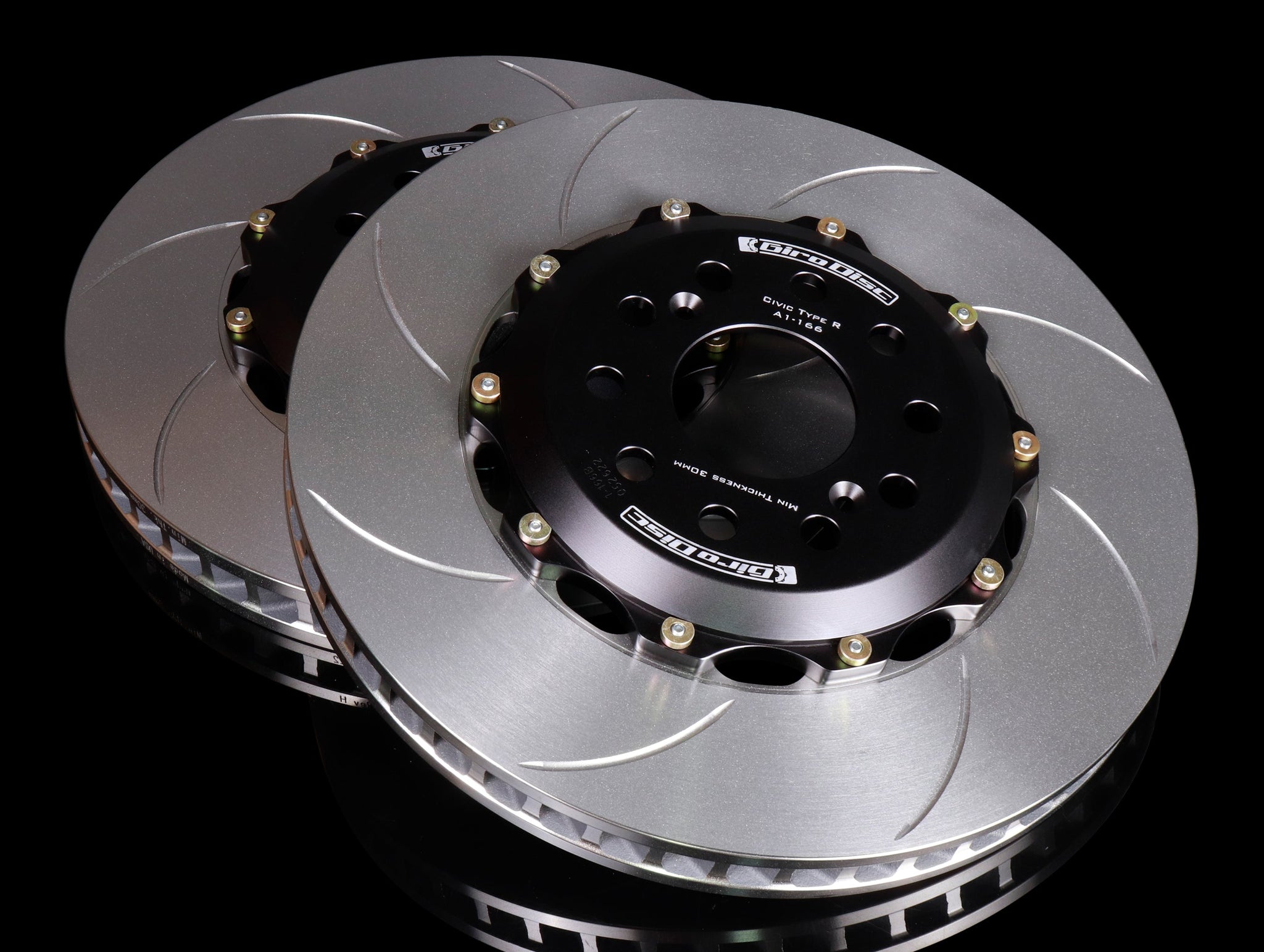 Girodisc Rear 2-piece Rotors - 17-21 Civic Type R (FK8) / 22+ Civic ...