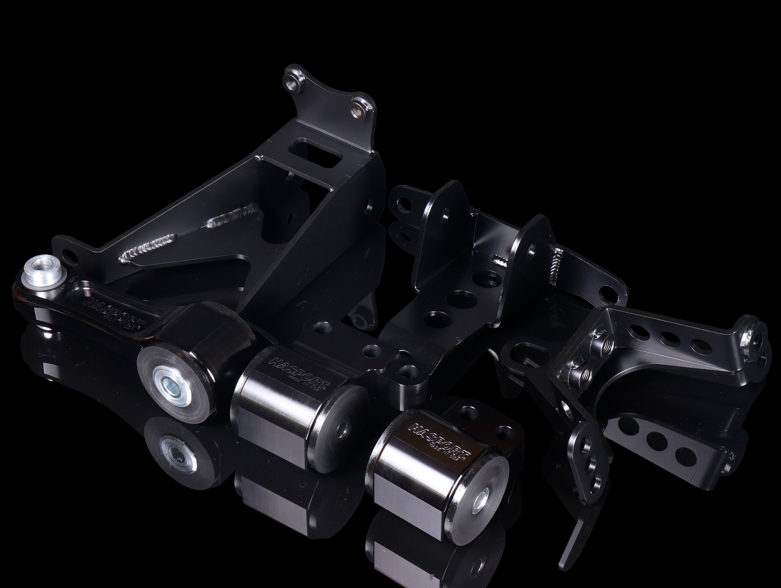 Hasport Billet Black Replacement Mounts - 22+ Civic Type-R (FL5) / 23+ Integra Type-S (DE5) - JHPUSA