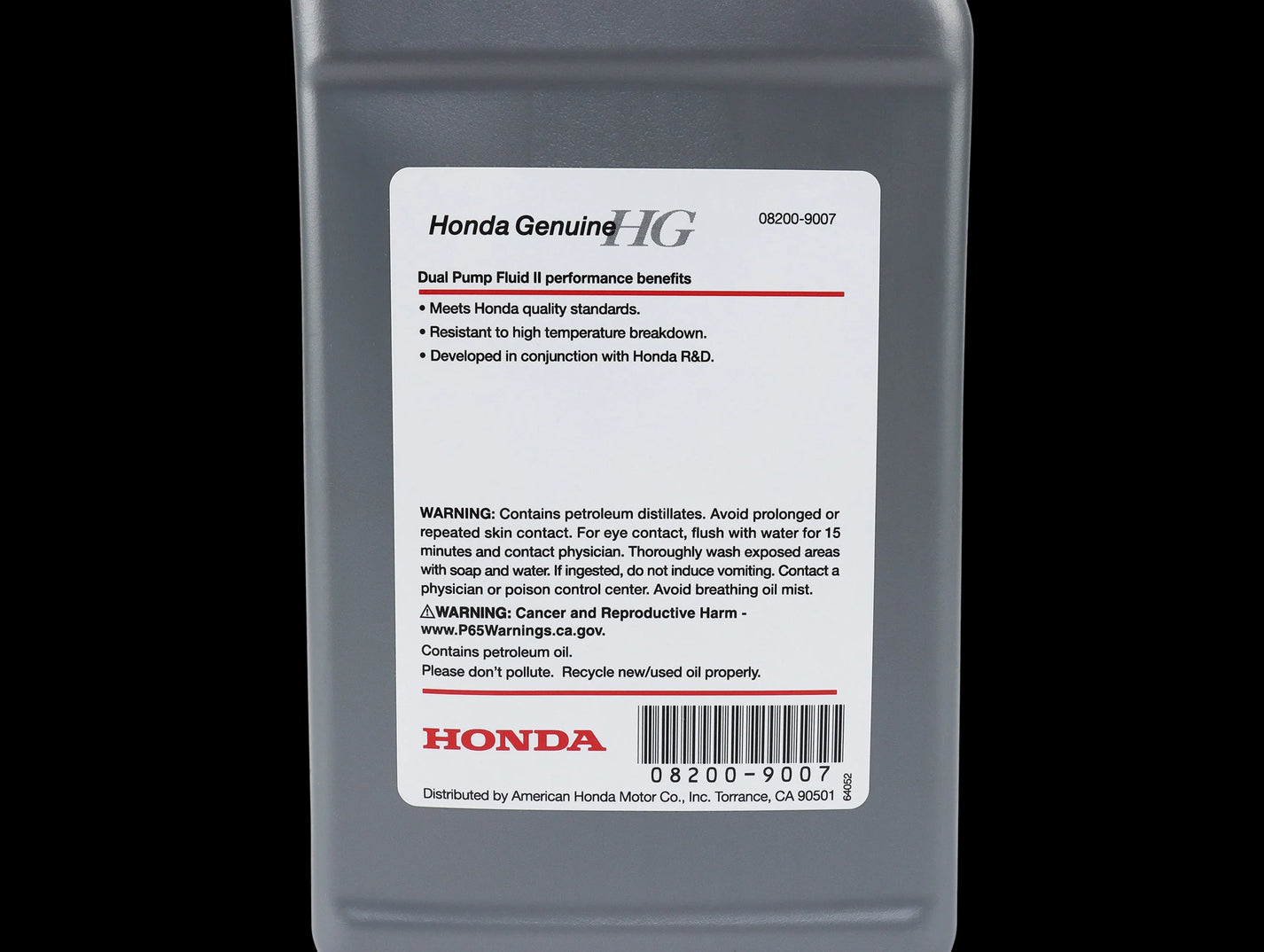 Honda Genuine Dual Pump II Differential Fluid - JHPUSA