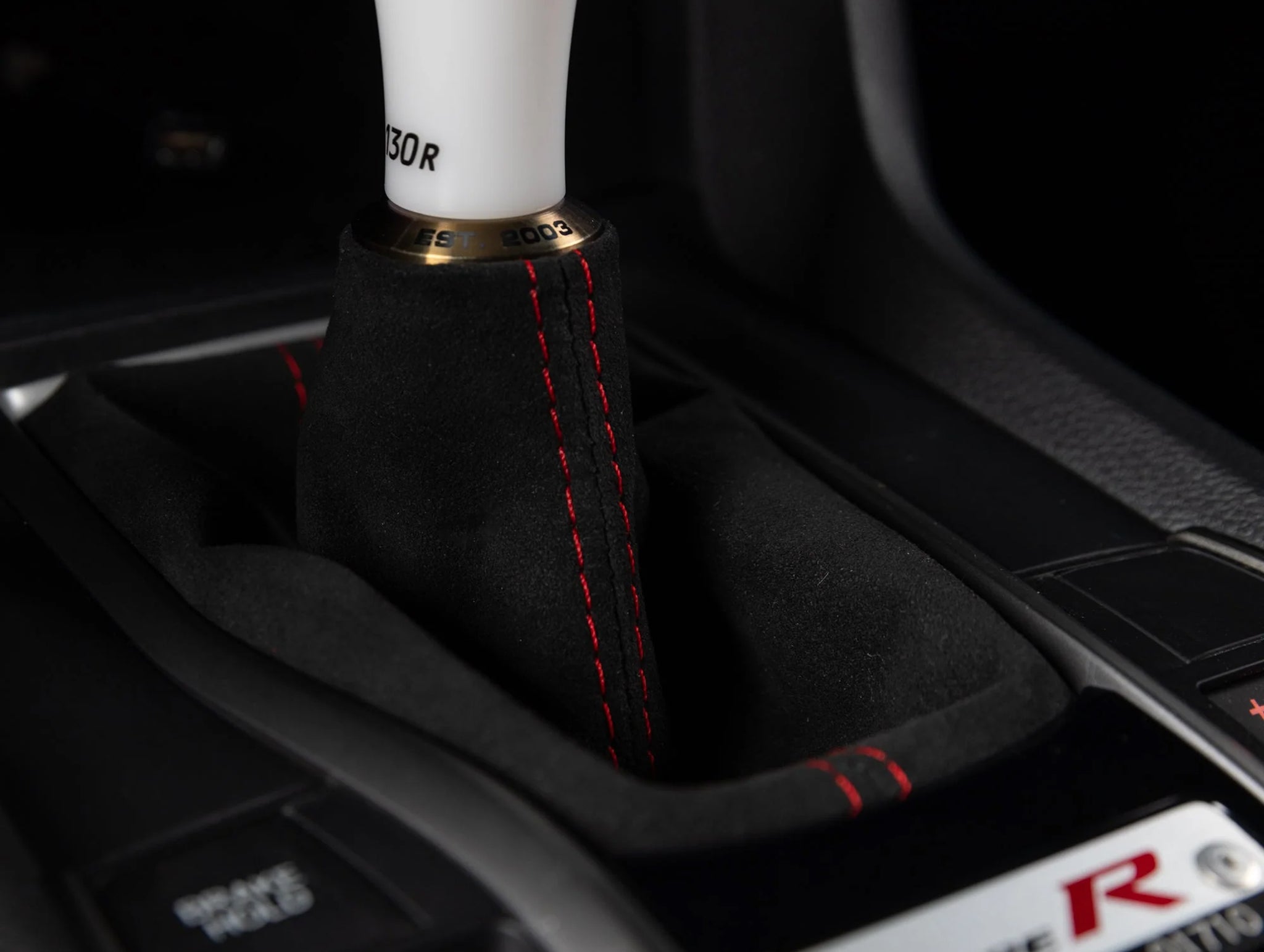 Hybrid Racing Alcantara Shift Boot - 16-21 Civic - JHPUSA