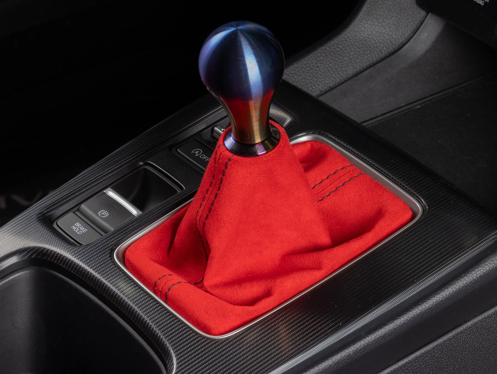 Hybrid Racing Alcantara Shift Boot - 22+ Civic - JHPUSA