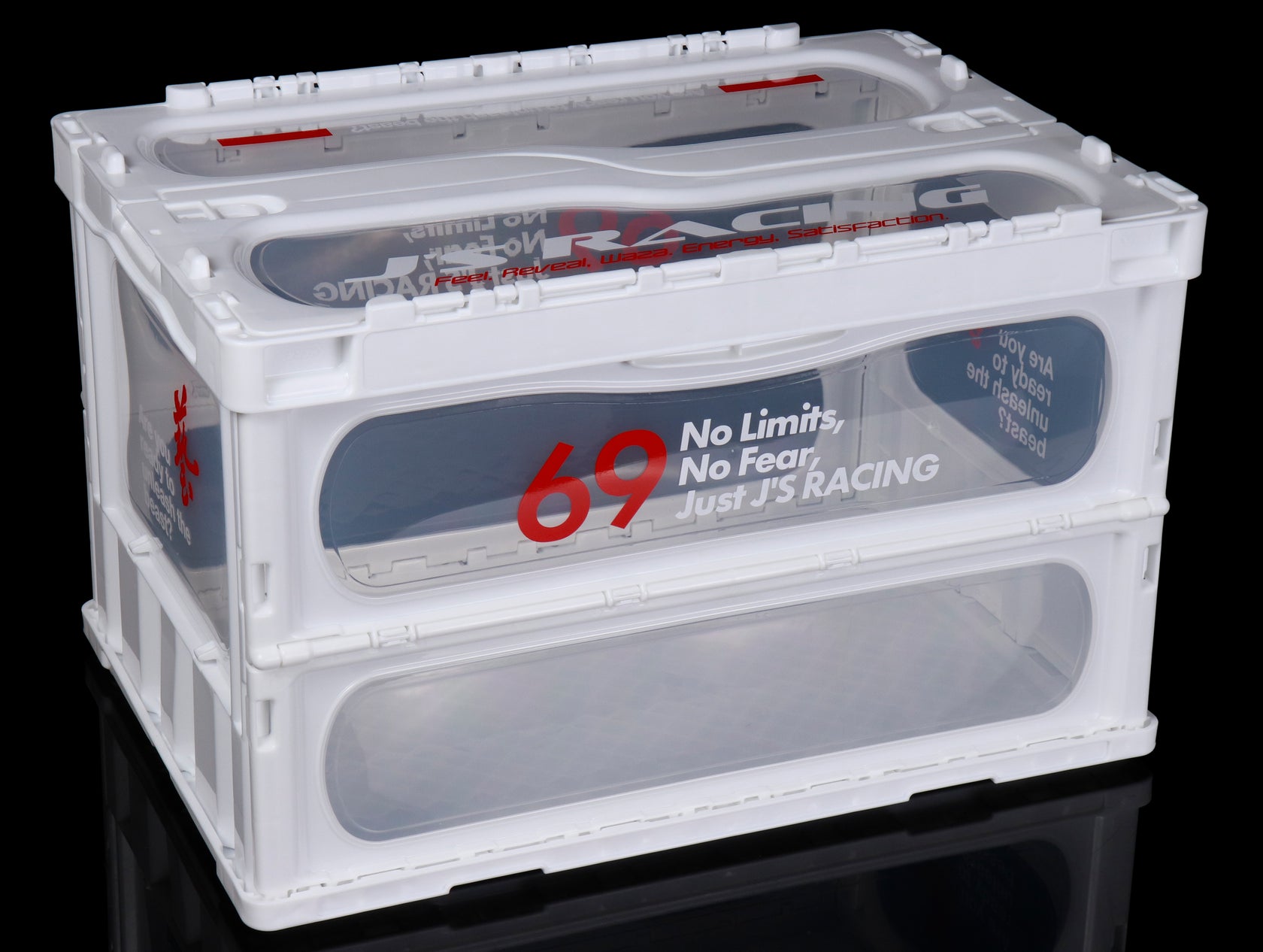 J's Racing Crystal Box Folding Storage Container - JHPUSA