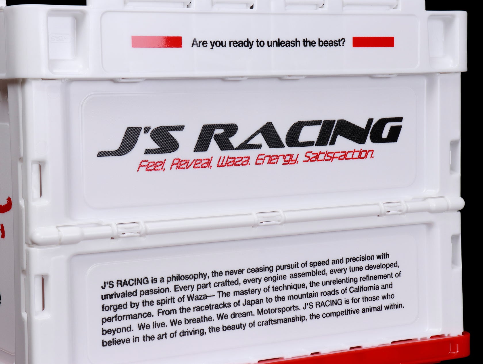 J's Racing Folding Storage Container - White - JHPUSA
