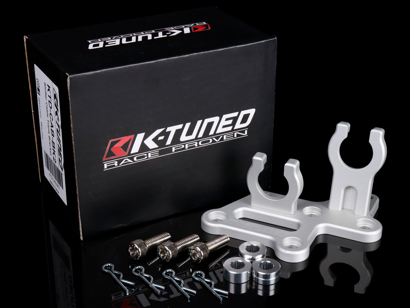 K-Tuned K-series Billet Shifter Cable Trans Bracket - JHPUSA