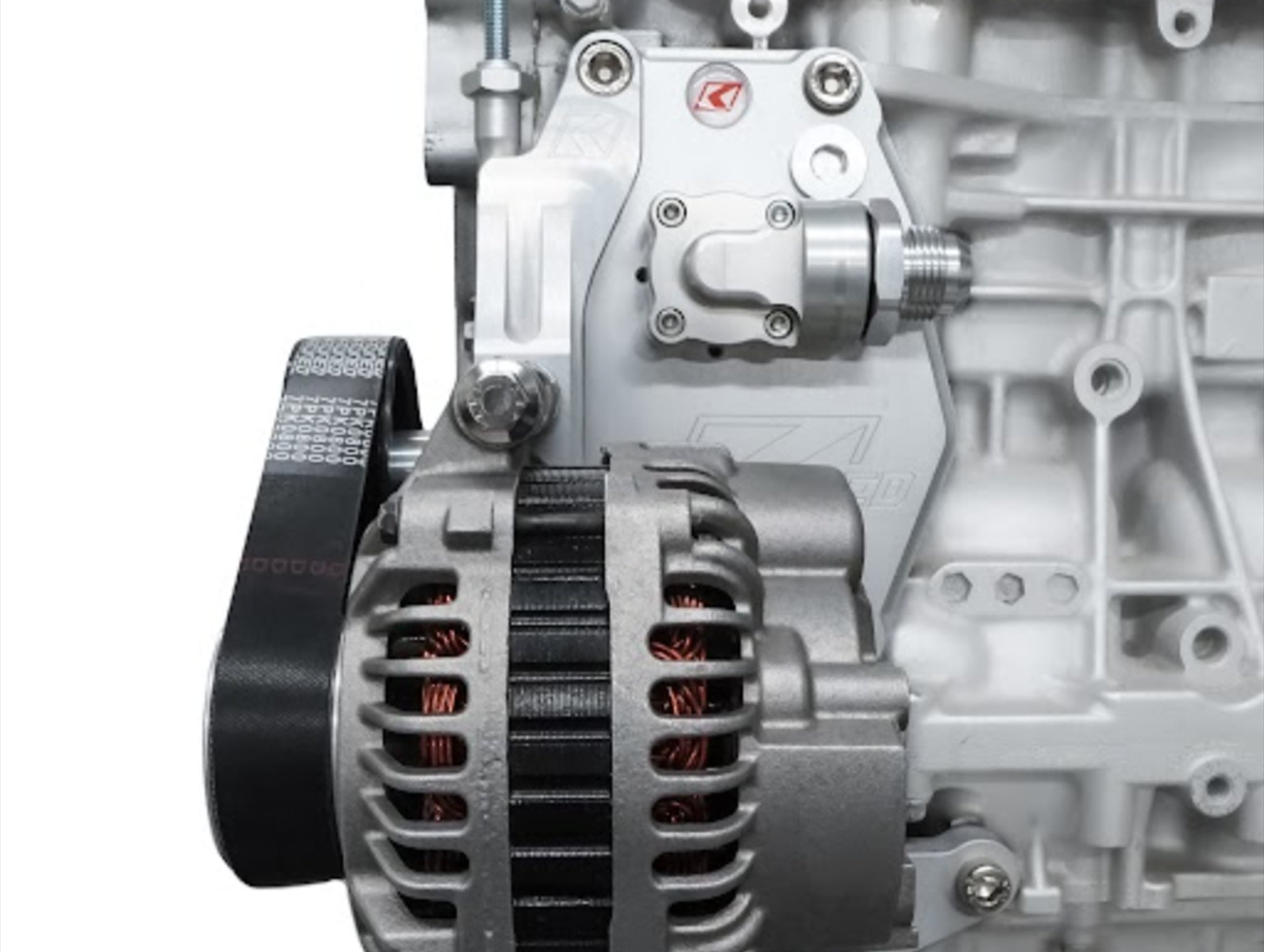 K-Tuned Complete K-Series Alternator Water Plate Kit w/ Electric Water ...