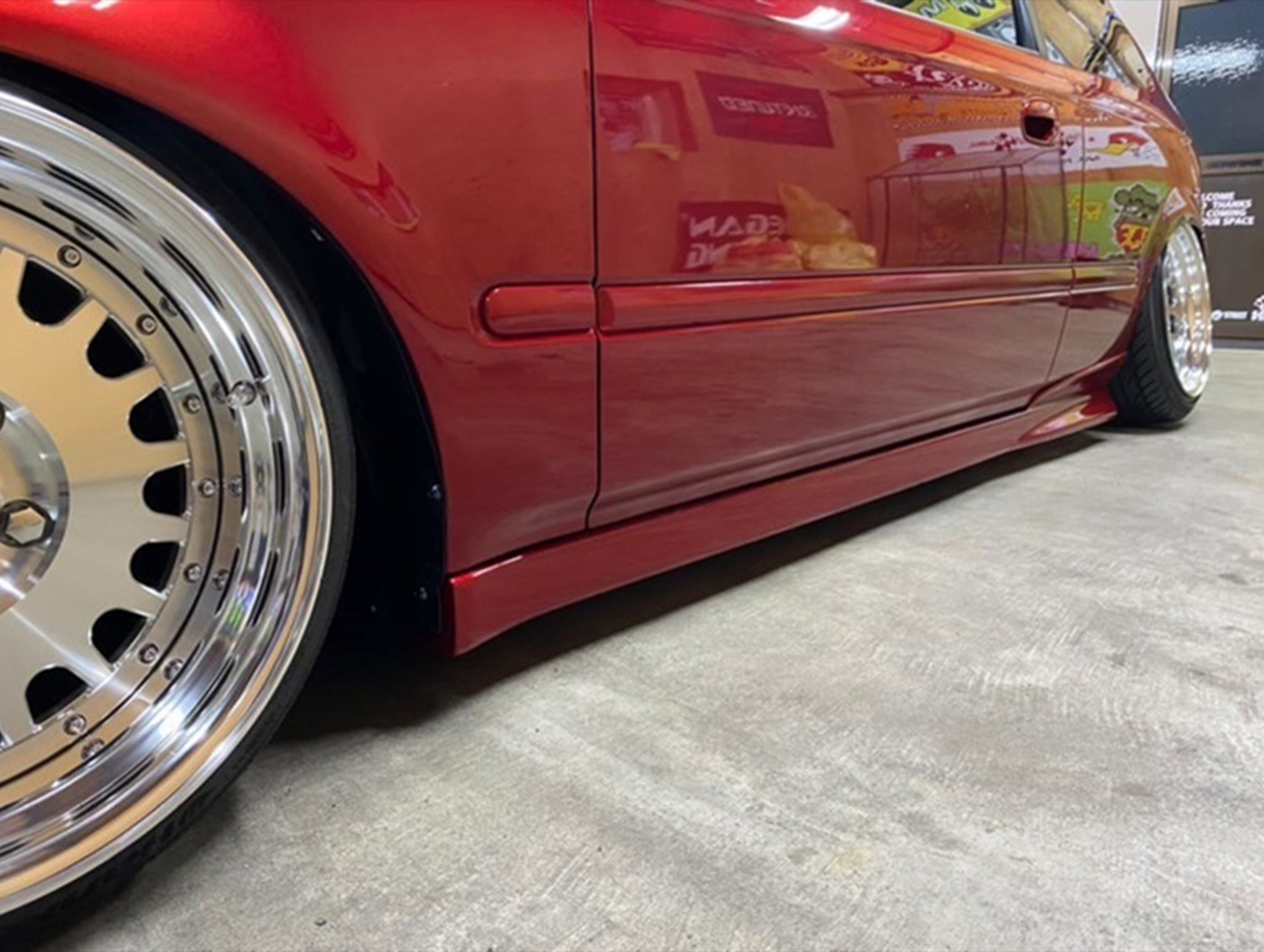 Mode Parfume FRP Side Molding - 96-00 Civic Hatch and Coupe - JHPUSA