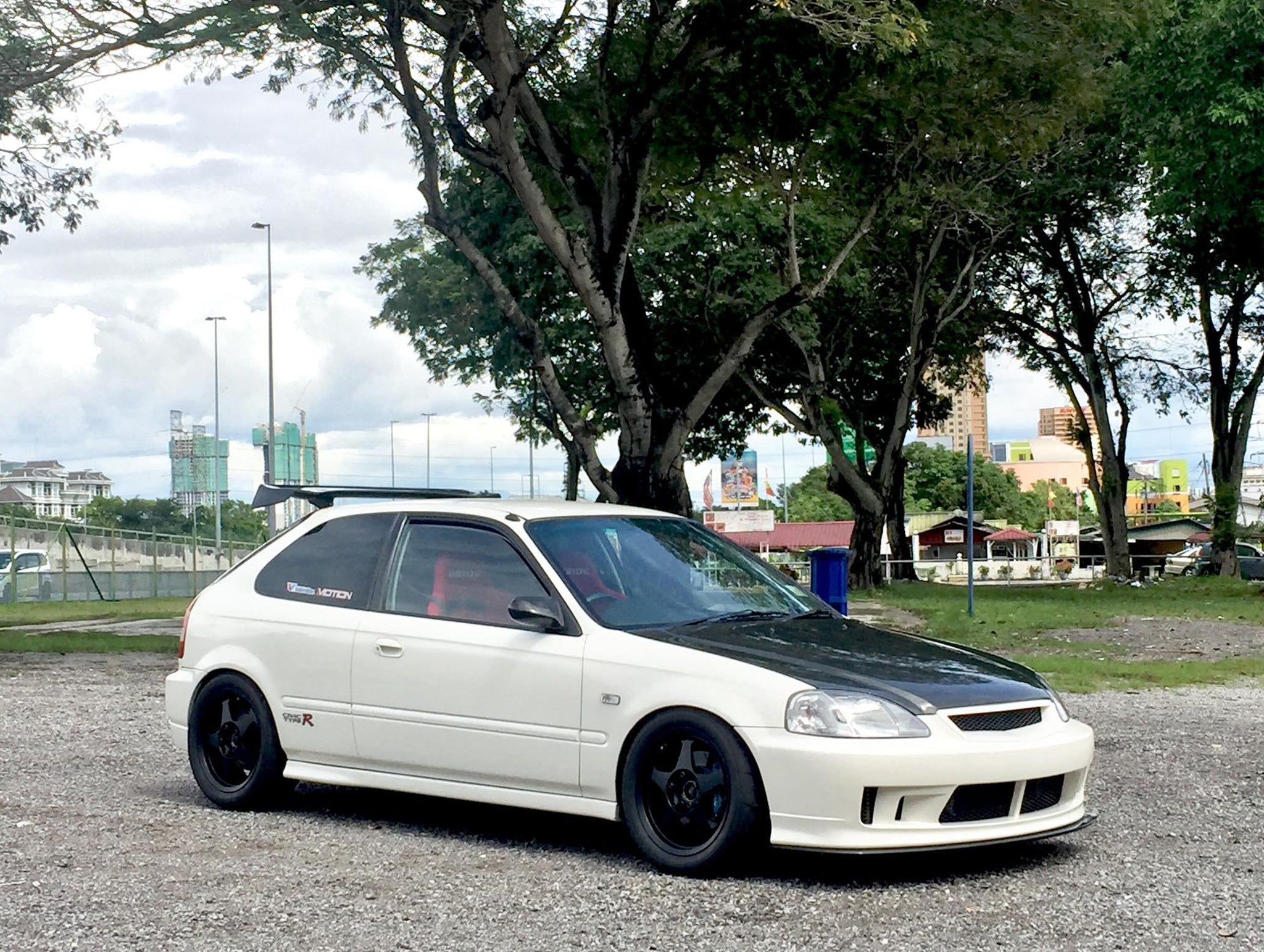 Mode Parfume Aero Front Bumper w/ Under Lip - 99-00 Civic - JHPUSA