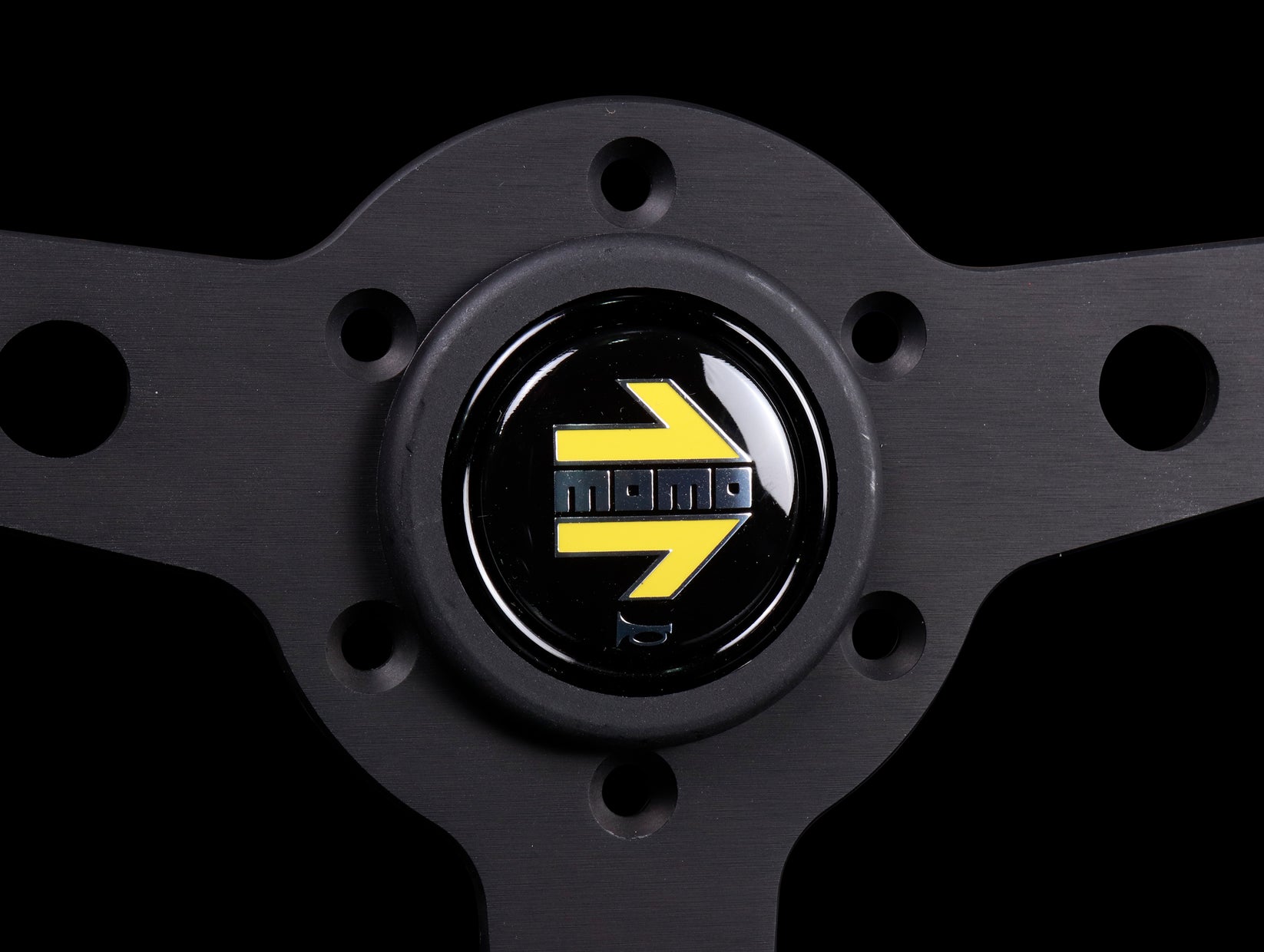 Momo 320mm Prototipo Steering Wheel - Black Spoke - JHPUSA