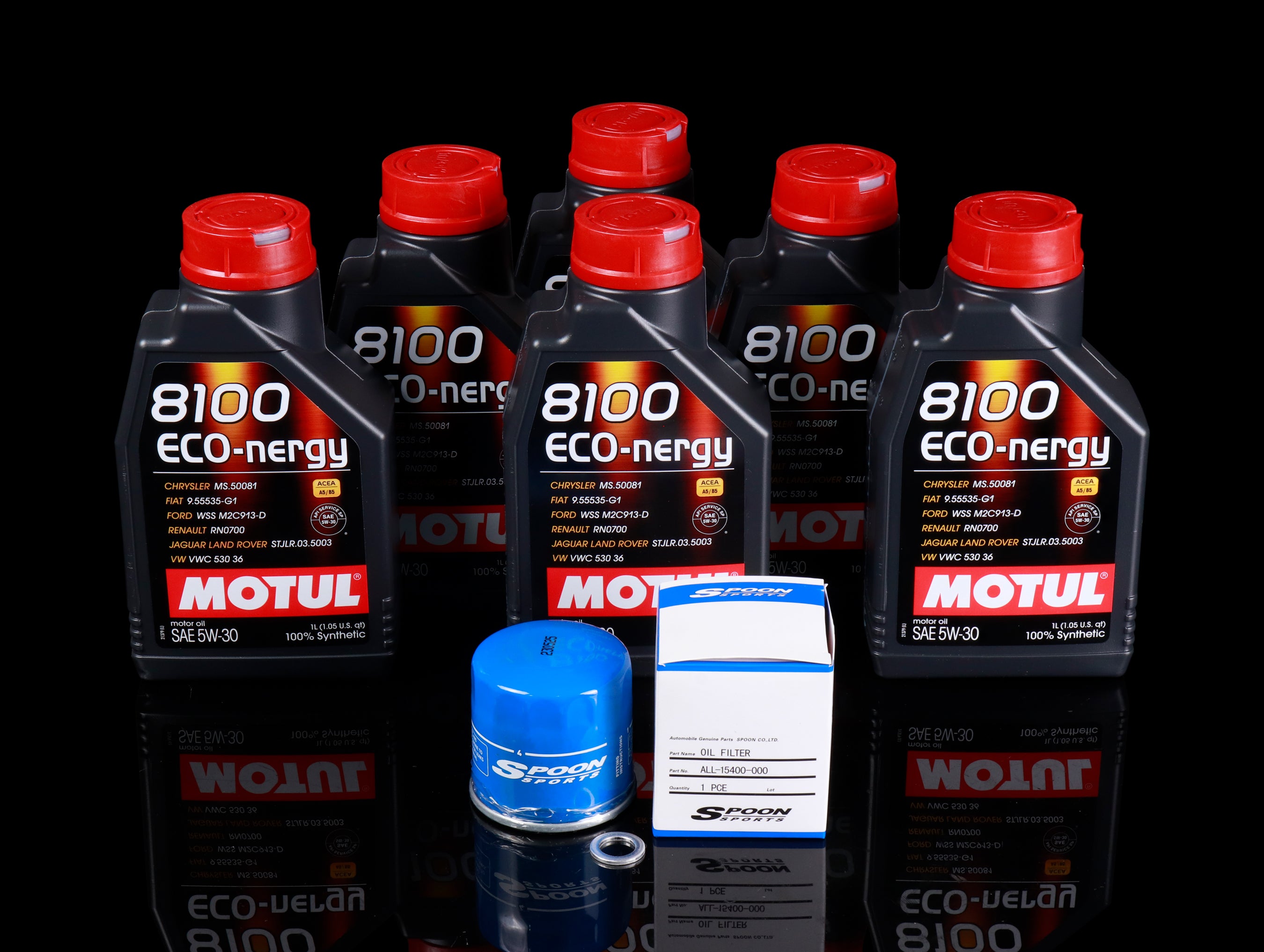 Motul 8100 Full Synthetic x Spoon Filter Oil Change Kit - 17+ Civic ...
