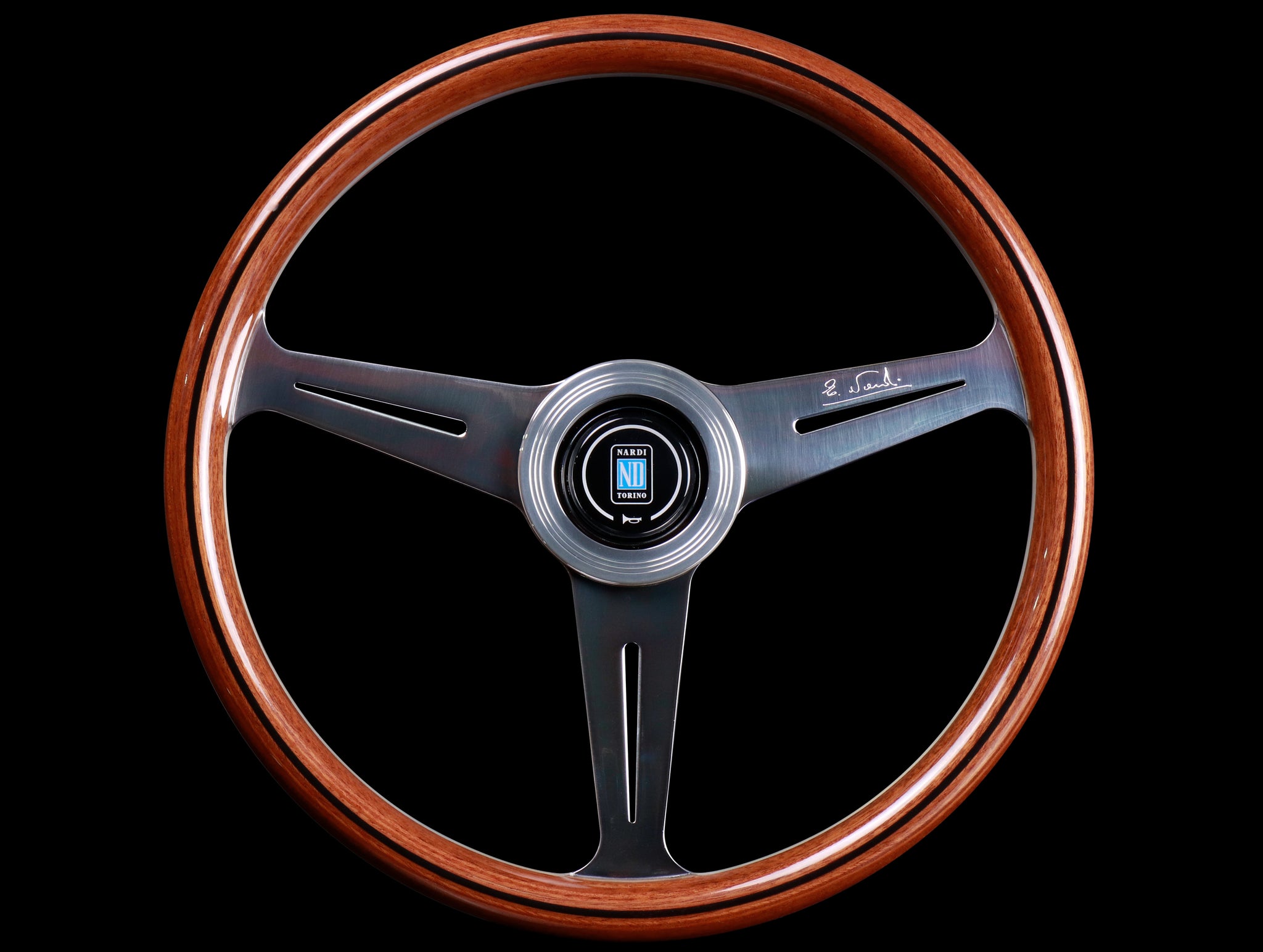 Nardi Classic Wood 360mm Steering Wheel w/ Flat Spokes - JHPUSA