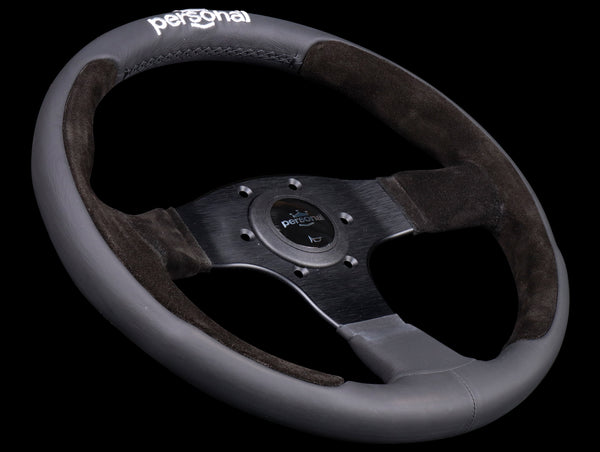 Personal Pole Position 330mm Steering Wheel - Black Leather / Black ...