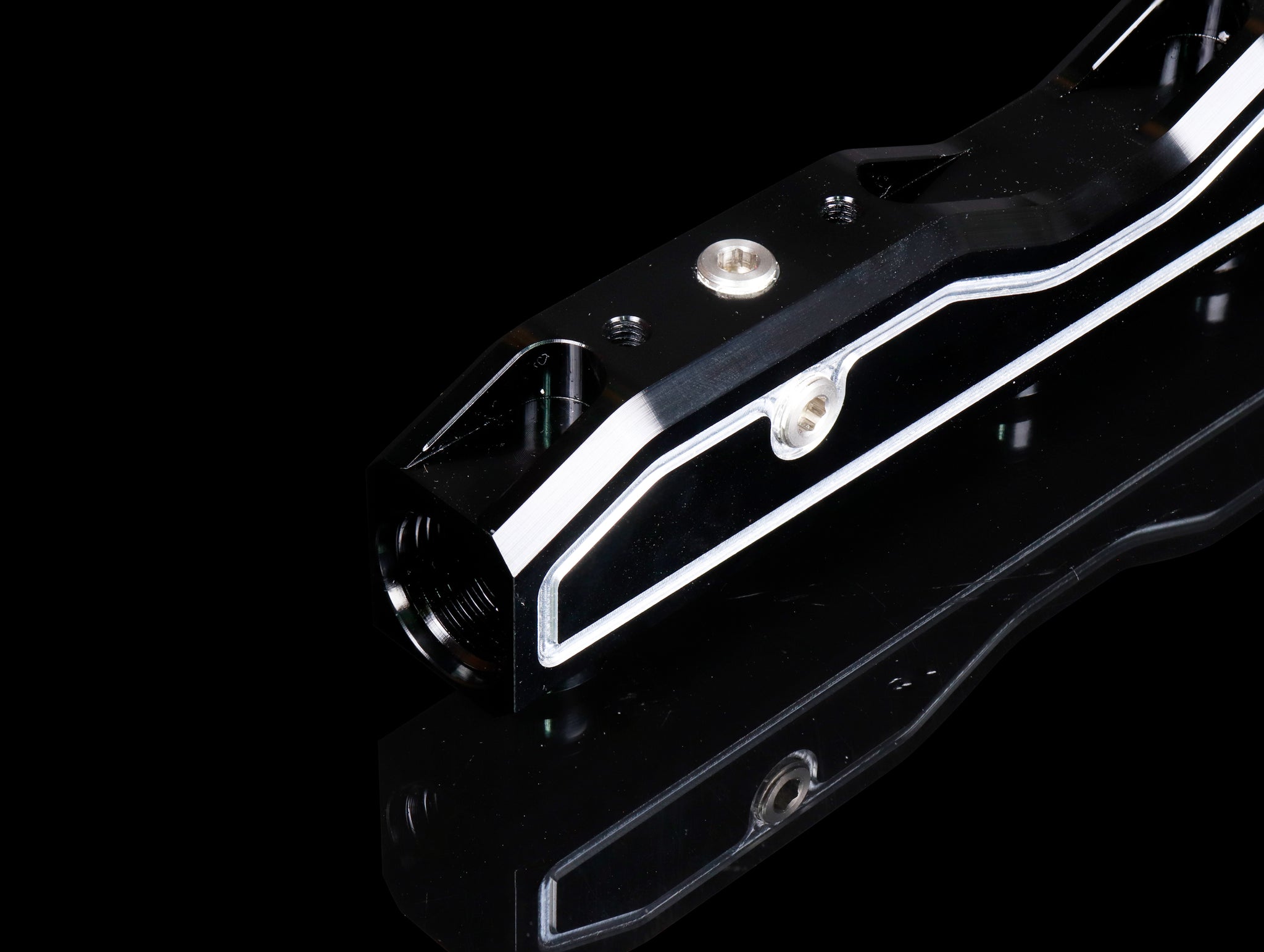 SpeedFactory Racing Billet -10AN Mega Flow Fuel Rail - K-Series - JHPUSA