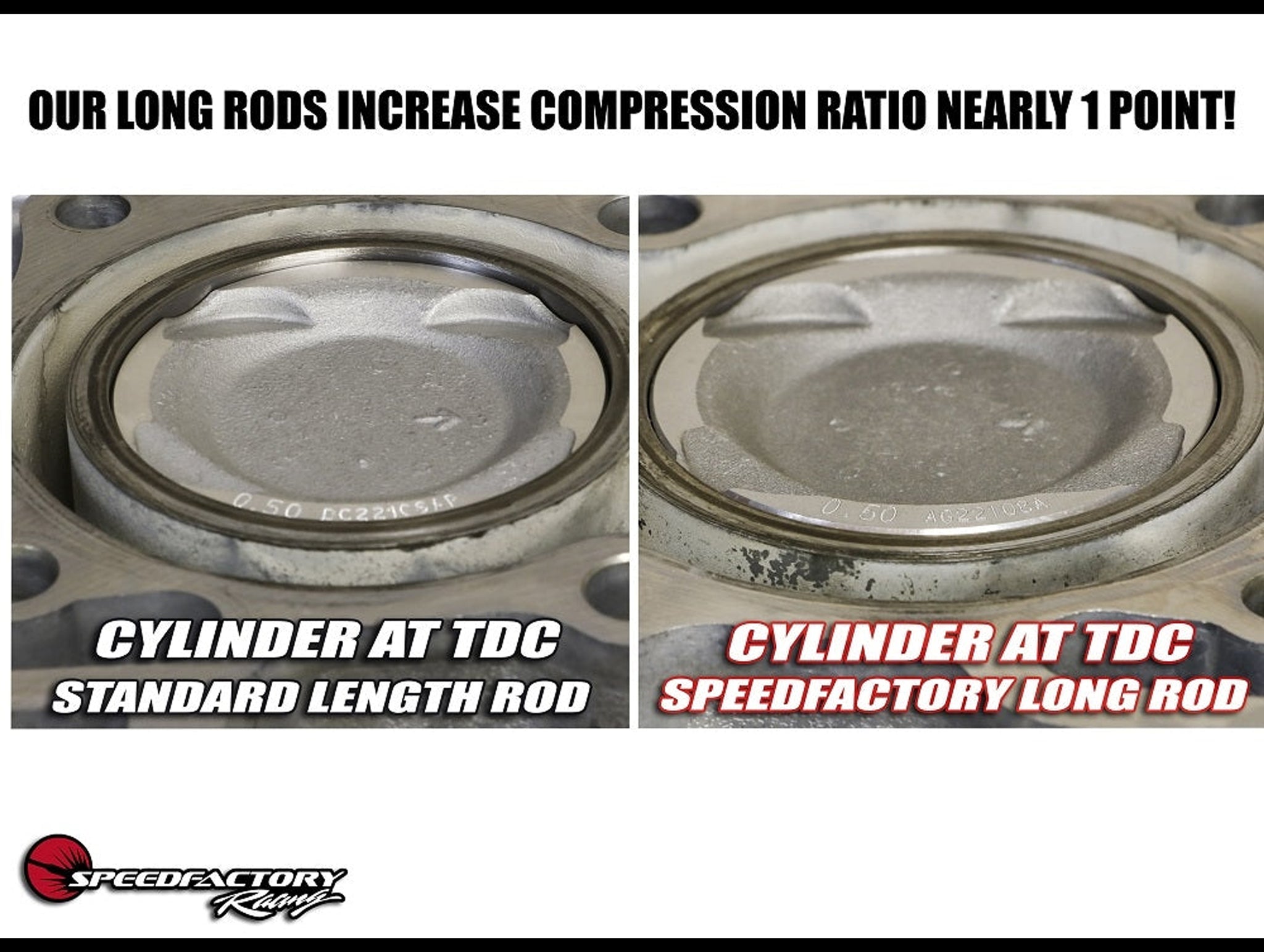 SpeedFactory No Notch H-Beam Long Rod and Vitara Piston Combo D16 - JHPUSA