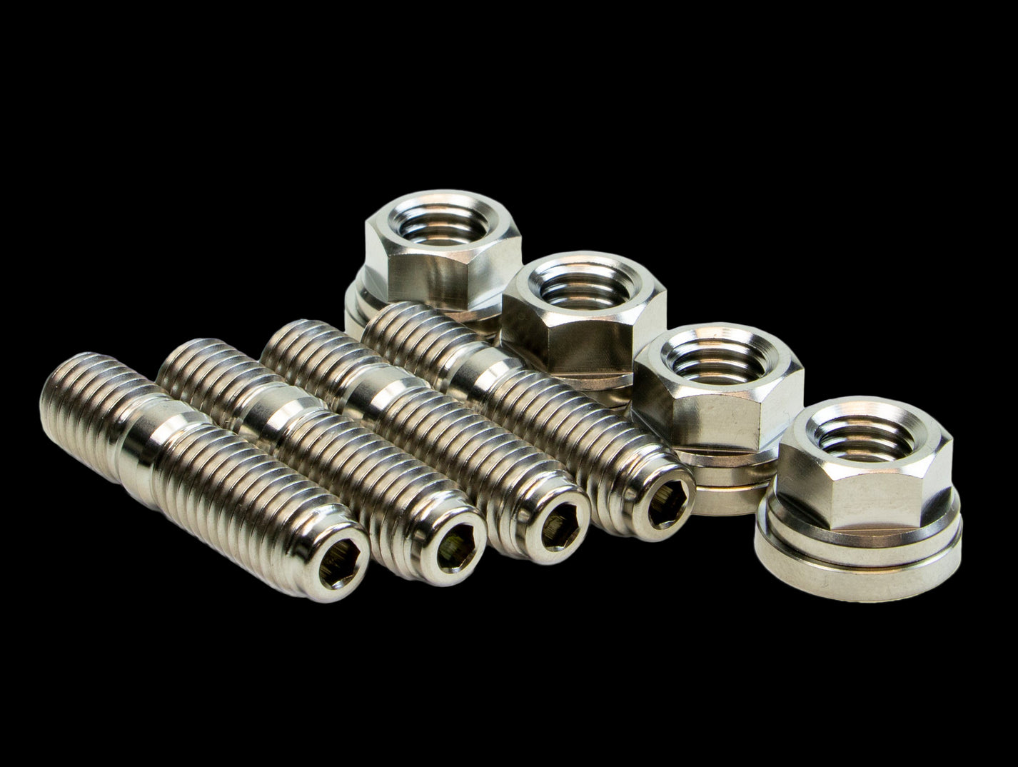 SpeedFactory Titanium Turbo to Manifold Stud Kit – 4pc - JHPUSA