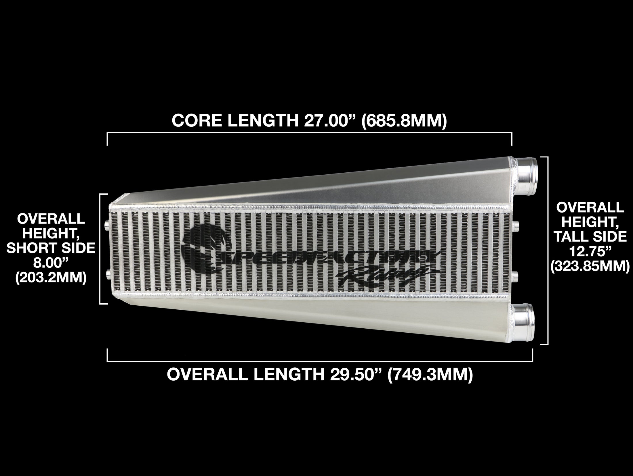SpeedFactory Vertical Flow Intercooler - K-Series (800HP) - JHPUSA