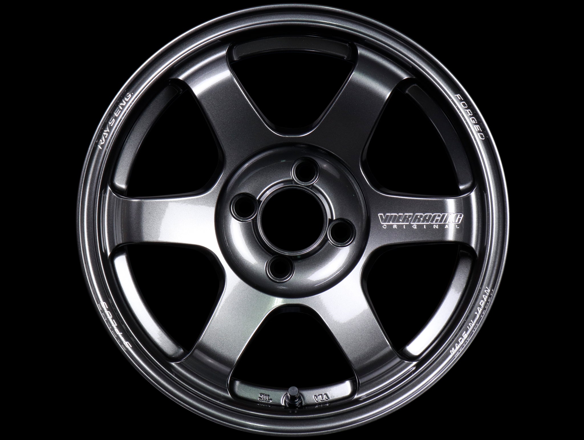 Volk Racing TE37 Saga S-Plus Wheels - Dark Gunmetal / 15x8 / 4x100 / +35 - JHPUSA