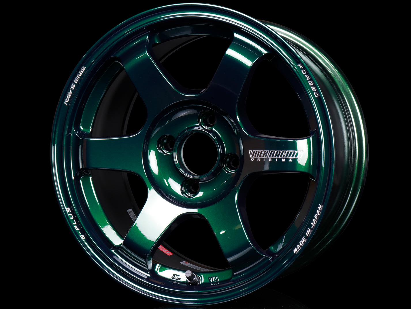 Volk Racing TE37 Saga S-Plus Wheels - Racing Green / 15x8 / 4x100 / +35 ...