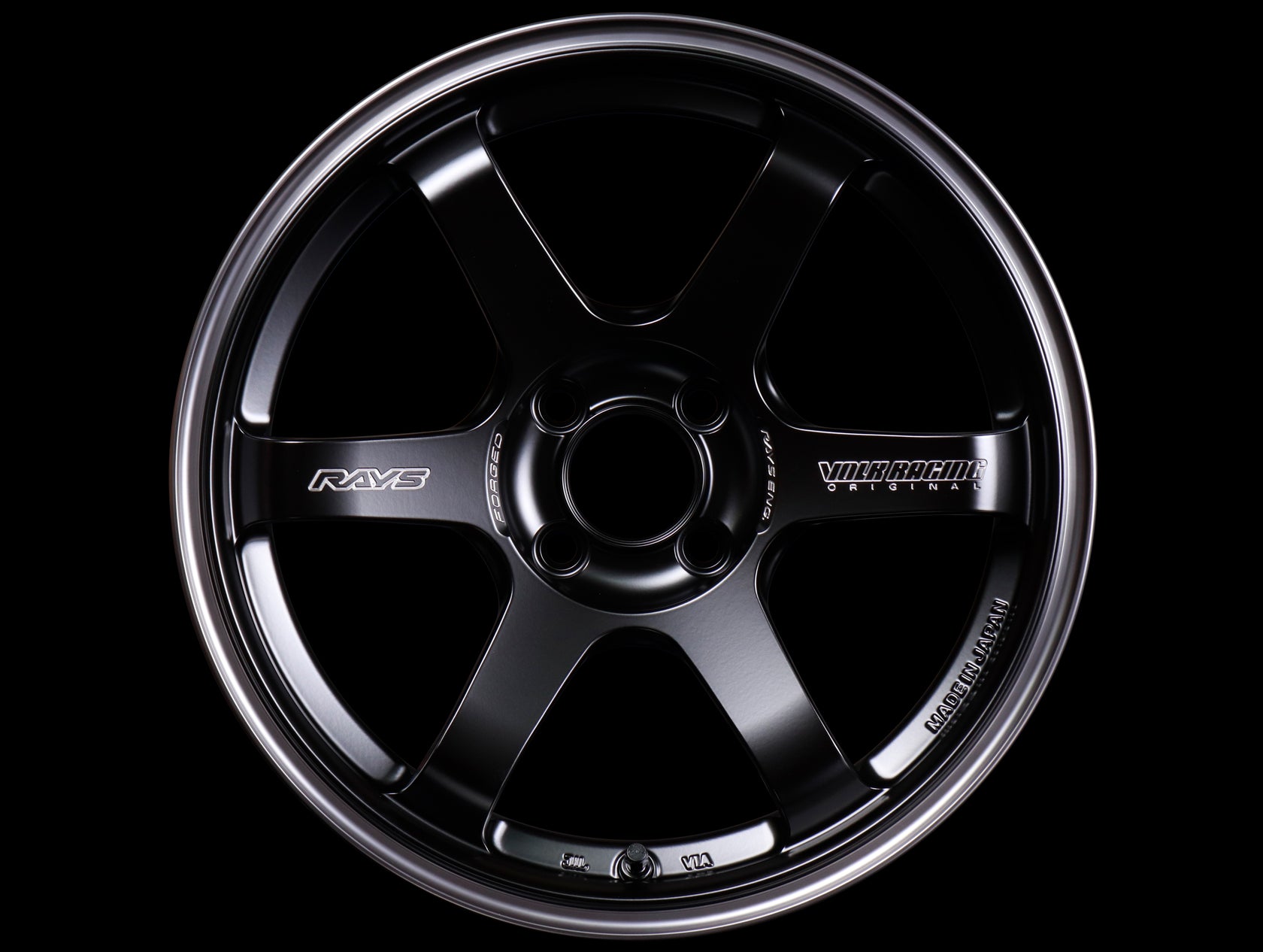 Volk Racing TE37 Sonic Black Shadow Wheels - 16x8 / 4x100 / +35 - JHPUSA