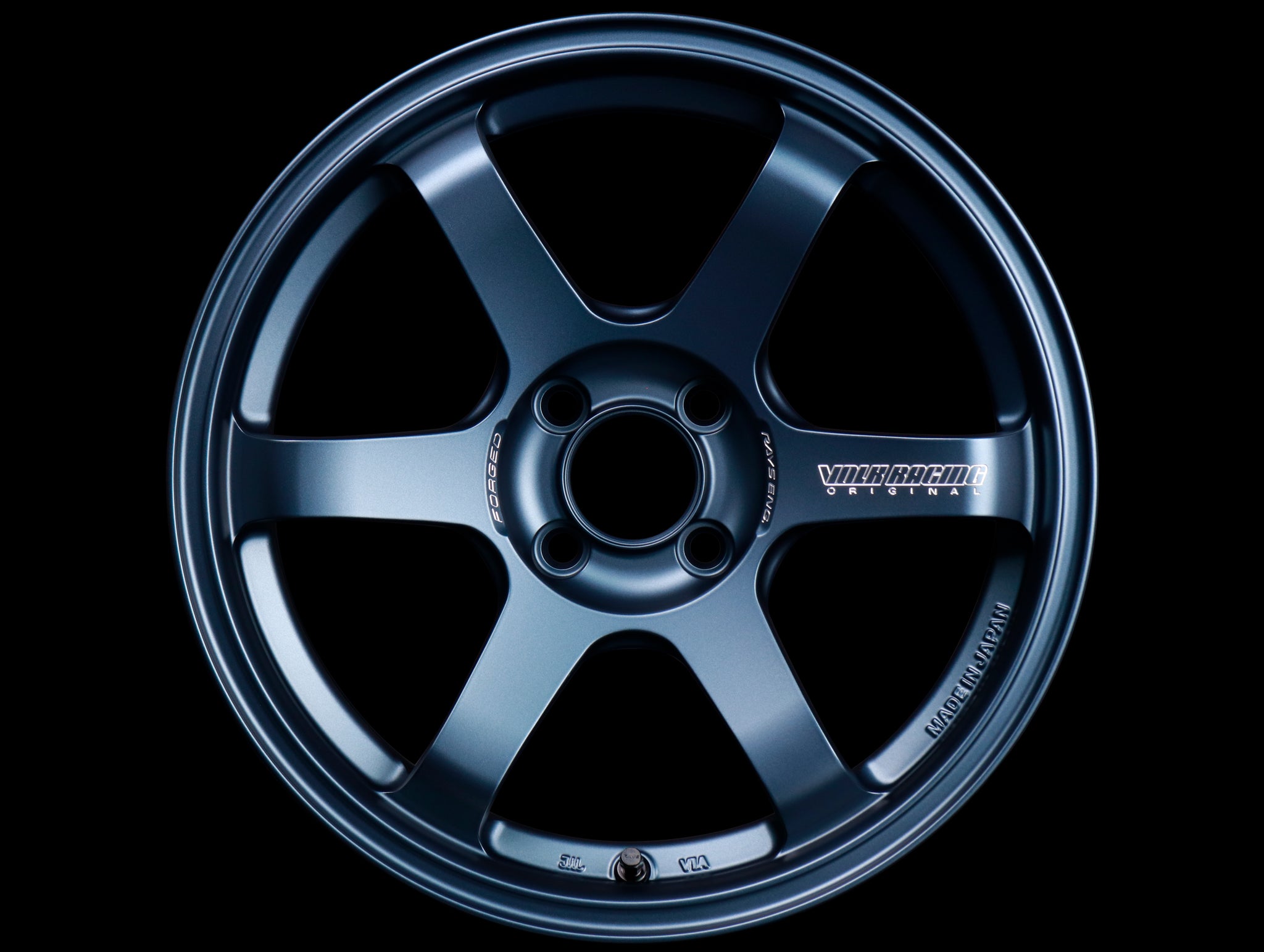 Volk Racing TE37 Sonic Wheels - Matte Blue Gunmetal / 16x8 / 4x100 / +35 - JHPUSA