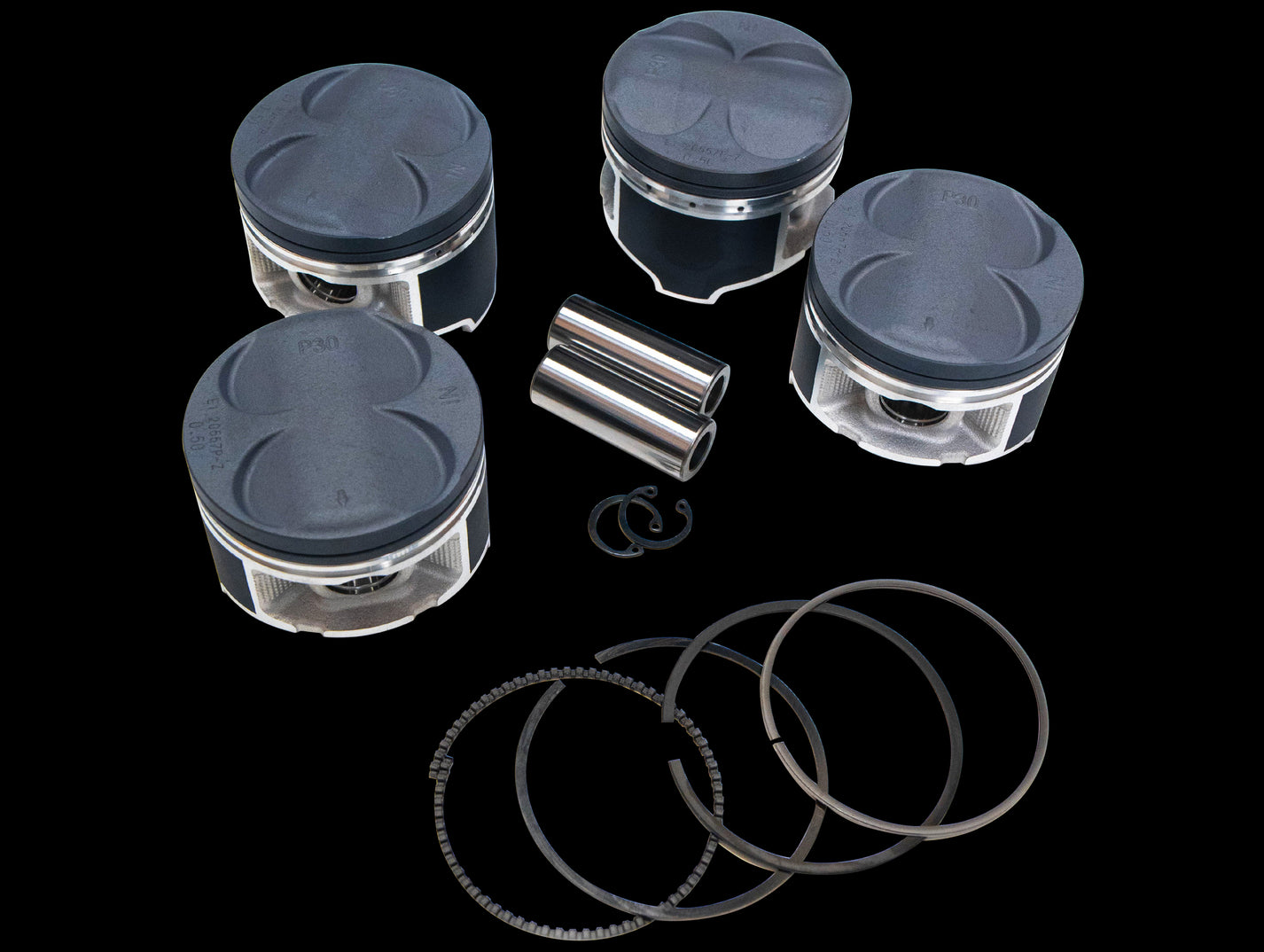 YCP JDM P30 Pistons with Rings for Honda B-Series - JHPUSA