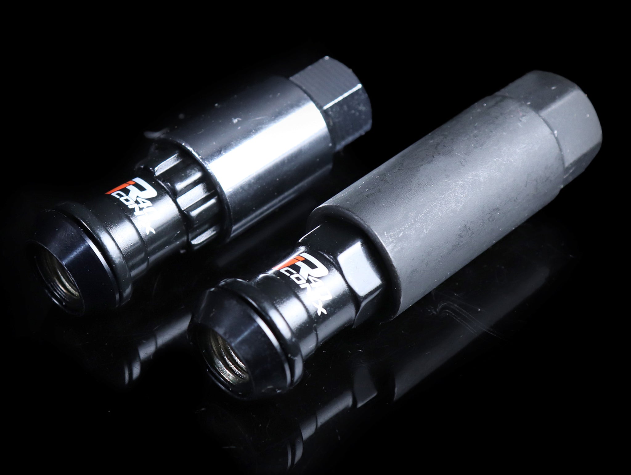 Project Kics R40 Iconix Extended Lug Nuts With Locks - Black M12x1.50 ...