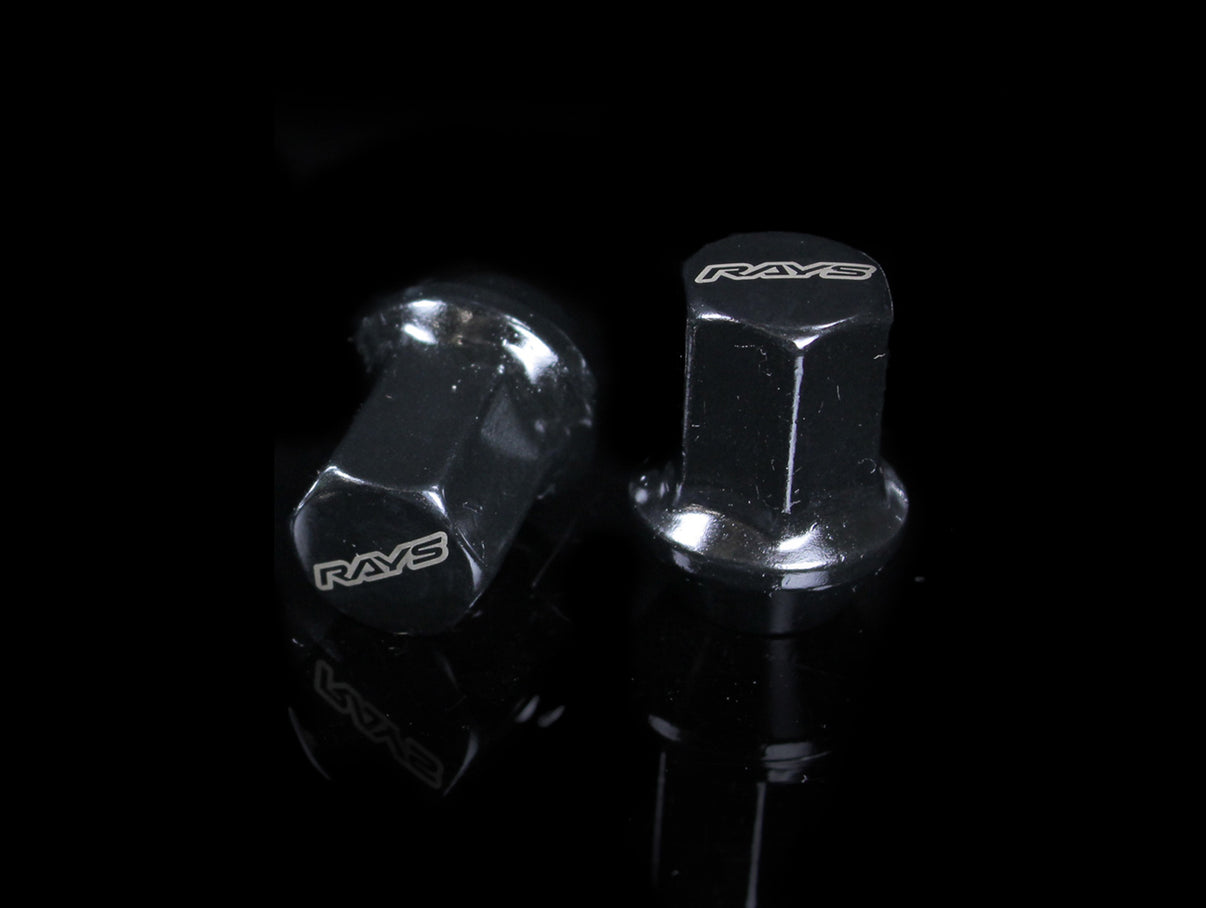 RAYS 17 Hex Lug Nuts and Lock Set - Black - JHPUSA