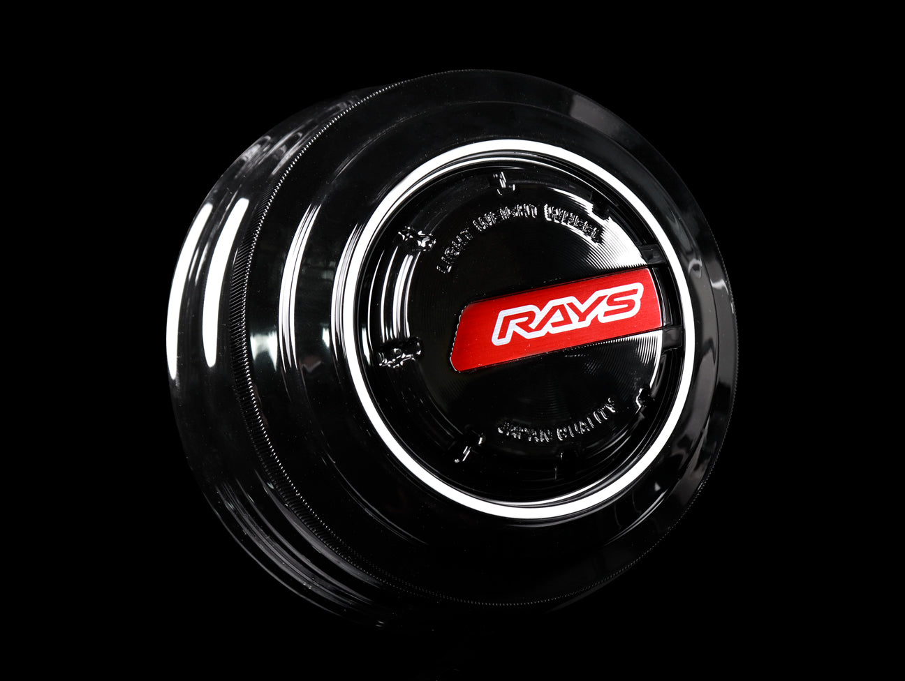 Rays LPS Center Cap - Black / Red - JHPUSA