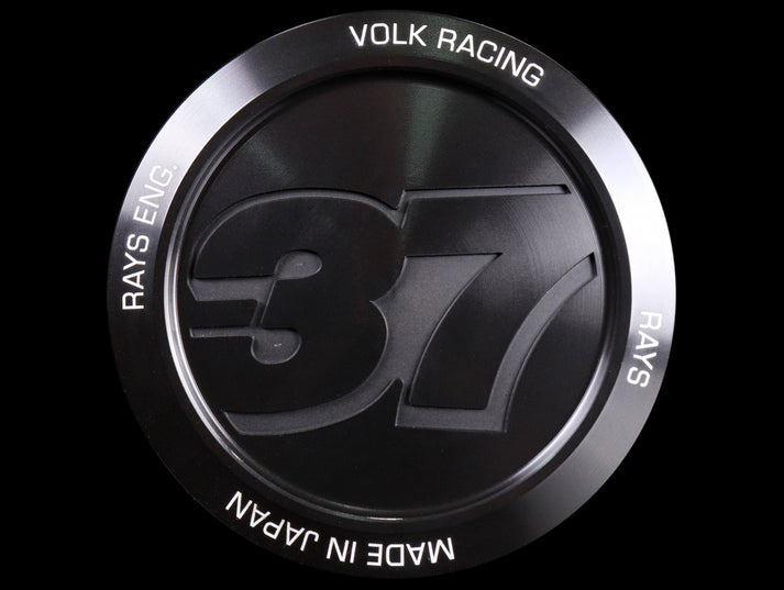 Volk Racing Center Cap Model 37 - Black / Almite - JHPUSA