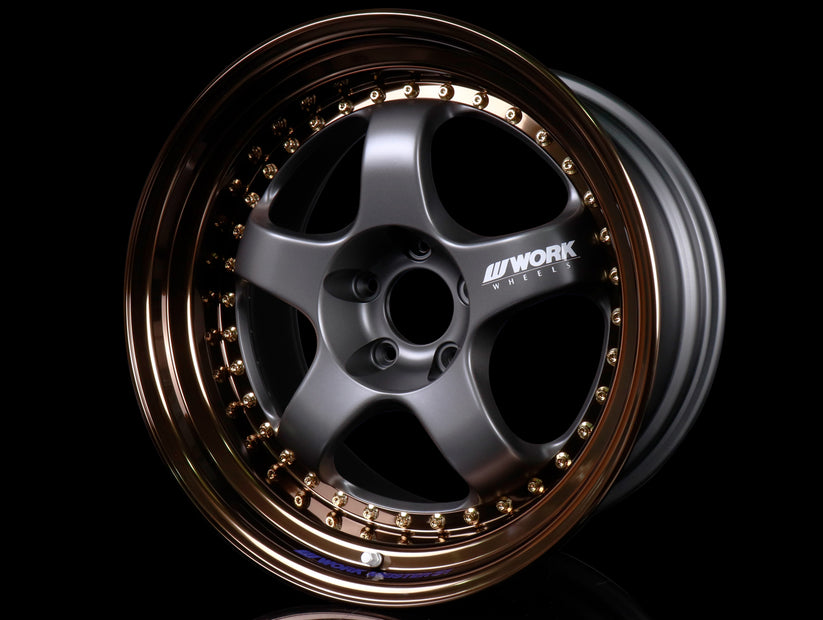 Work Meister S1 3-piece - Matte Gunmetal / Bronze - 18" / 5x114.3 - JHPUSA