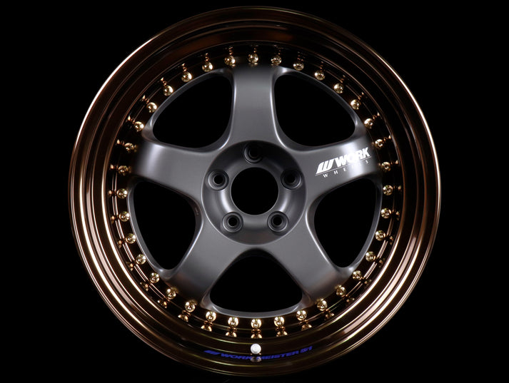 Work Meister S1 3-piece - Matte Gunmetal / Bronze - 18" / 5x114.3 - JHPUSA