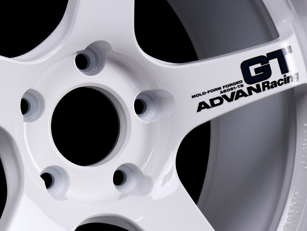 Advan Racing GT Wheels - Racing White / 18x9.5 / 5x120 / +35 - JHPUSA