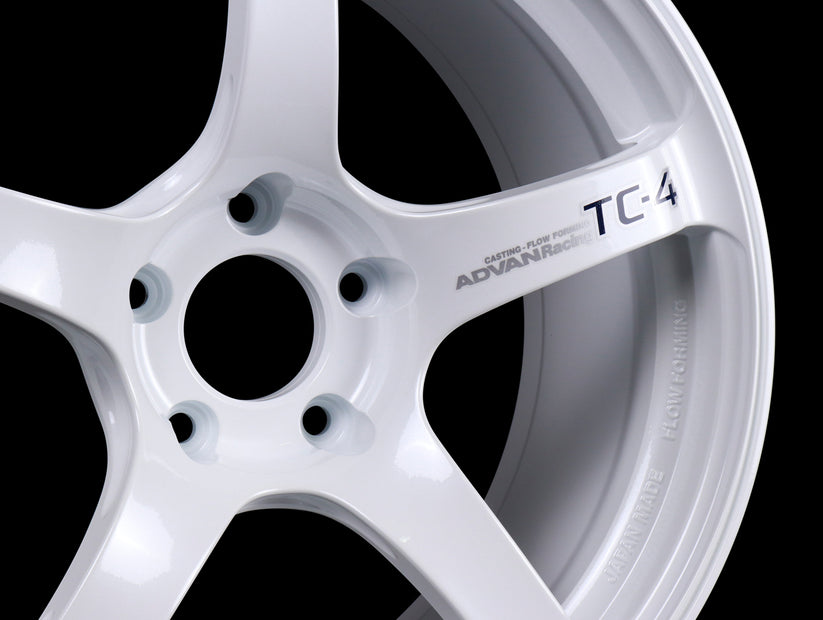 Advan Racing TC4 Wheels - White / 18x9.5 / 5x114.3 / +35 - JHPUSA